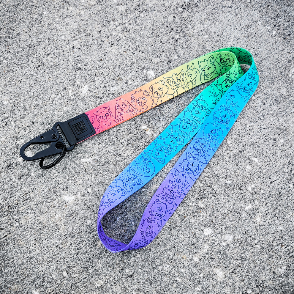 GRADIENT CROWD LANYARD – 0 Fox Shop