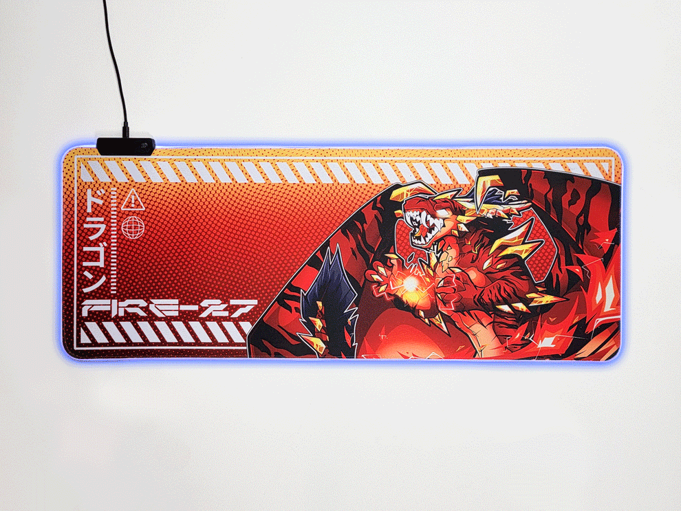 FIRE DRAGON RGB MOUSEPAD – 0 Fox Shop