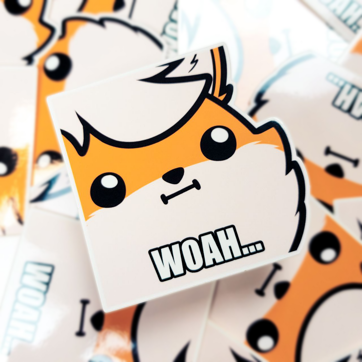WOAH... STICKER – 0 Fox Shop